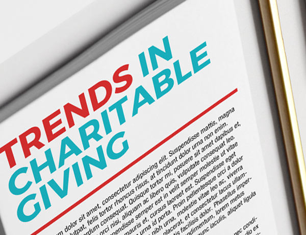 Trends in Charitable Giving - Plan Wisely